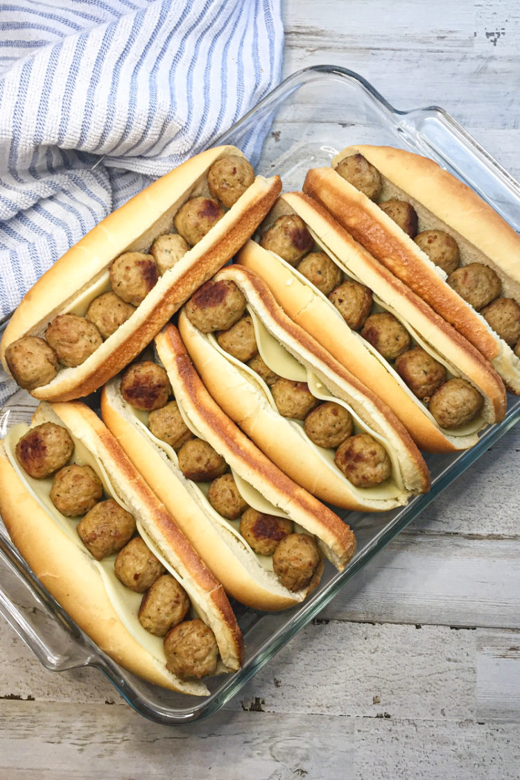 Homemade Meatball Subs | Modernmealmakeover.com