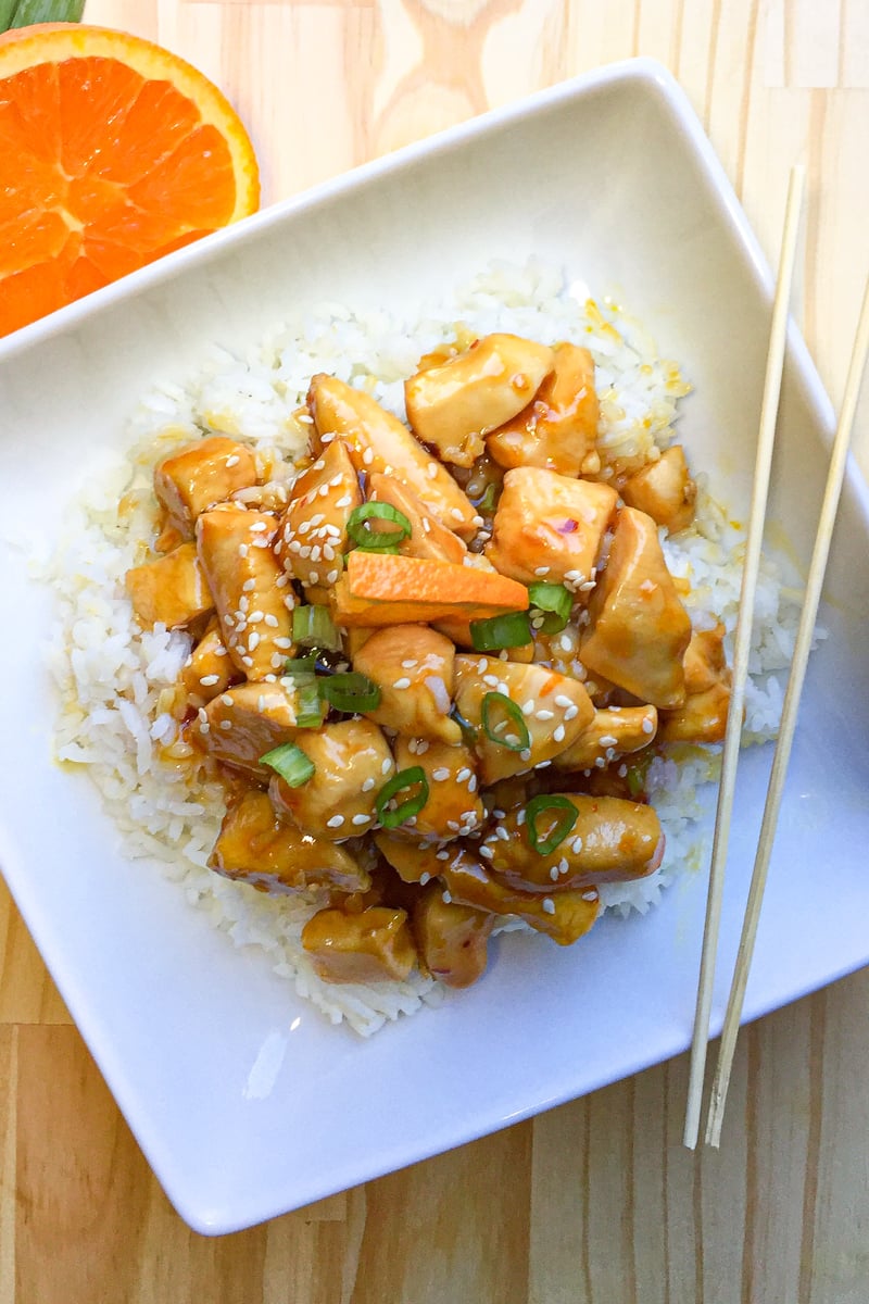 Homemade Orange Chicken | Modernmealmakeover.com