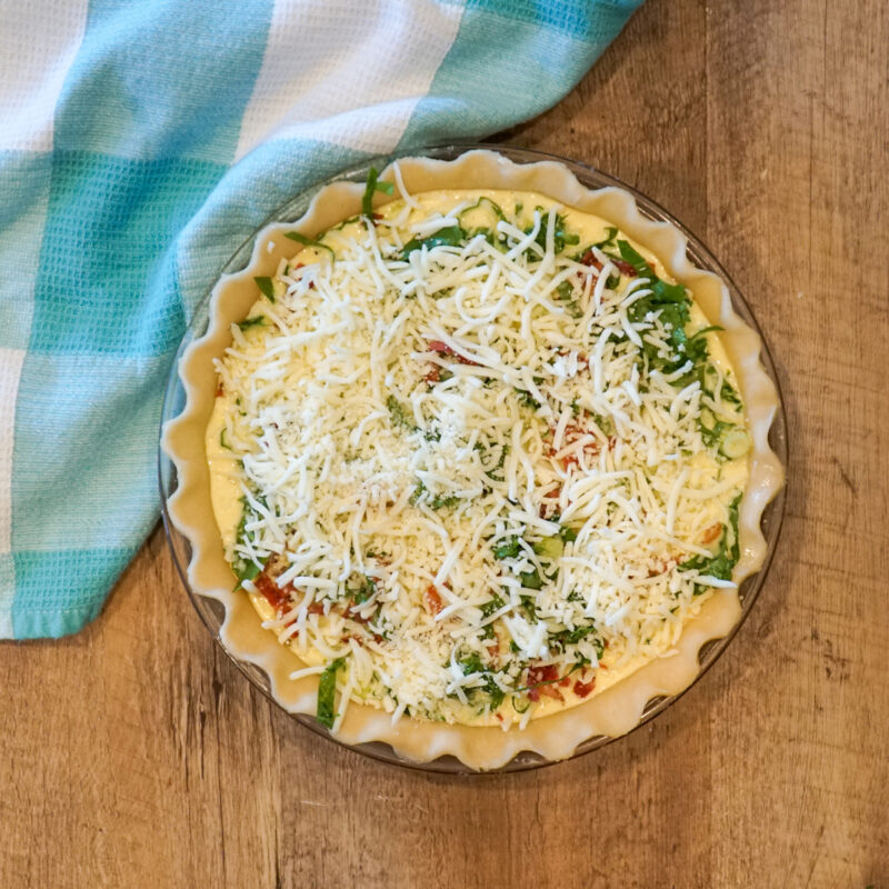 Bacon Spinach Quiche Recipe | Modernmealmakeover.com