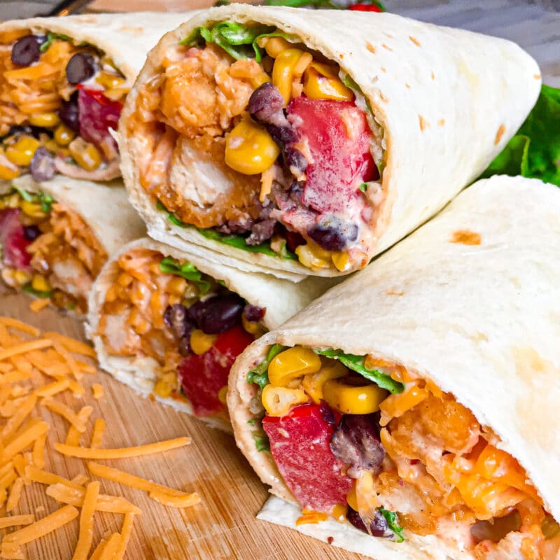 Southwest Chicken Wrap | Modernmealmakeover.com