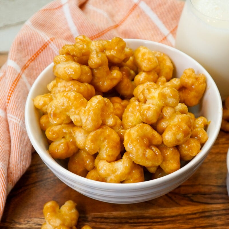 Caramel Corn Puffs {So Easy} - Modernmealmakeover.com