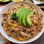 Easy Creamy Slow Cooker Fiesta Chicken Recipe - Modernmealmakeover.com