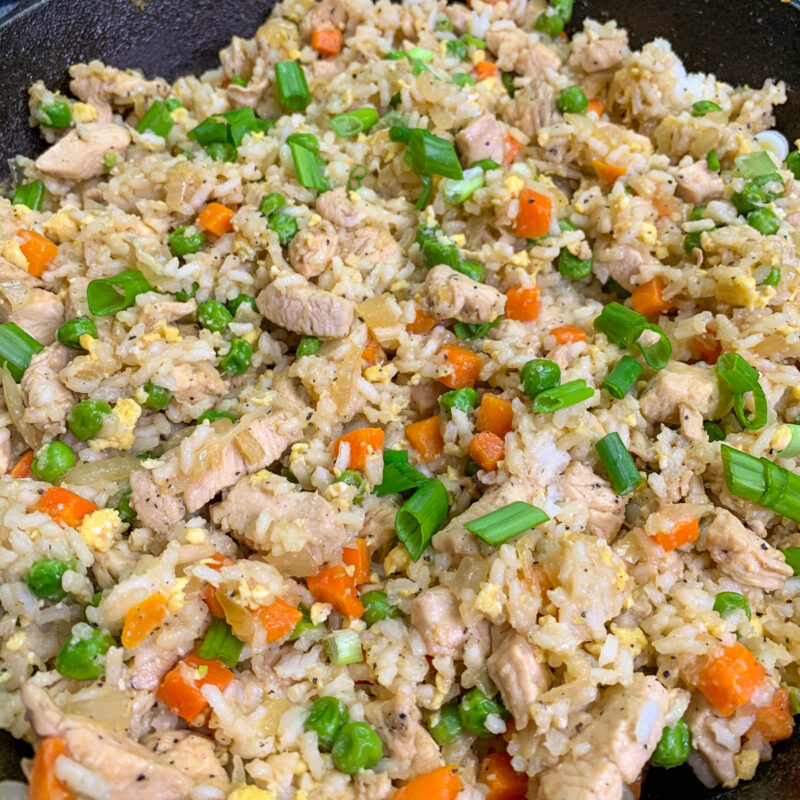 Homemade Chicken Fried Rice {So Easy} - Modernmealmakeover.com