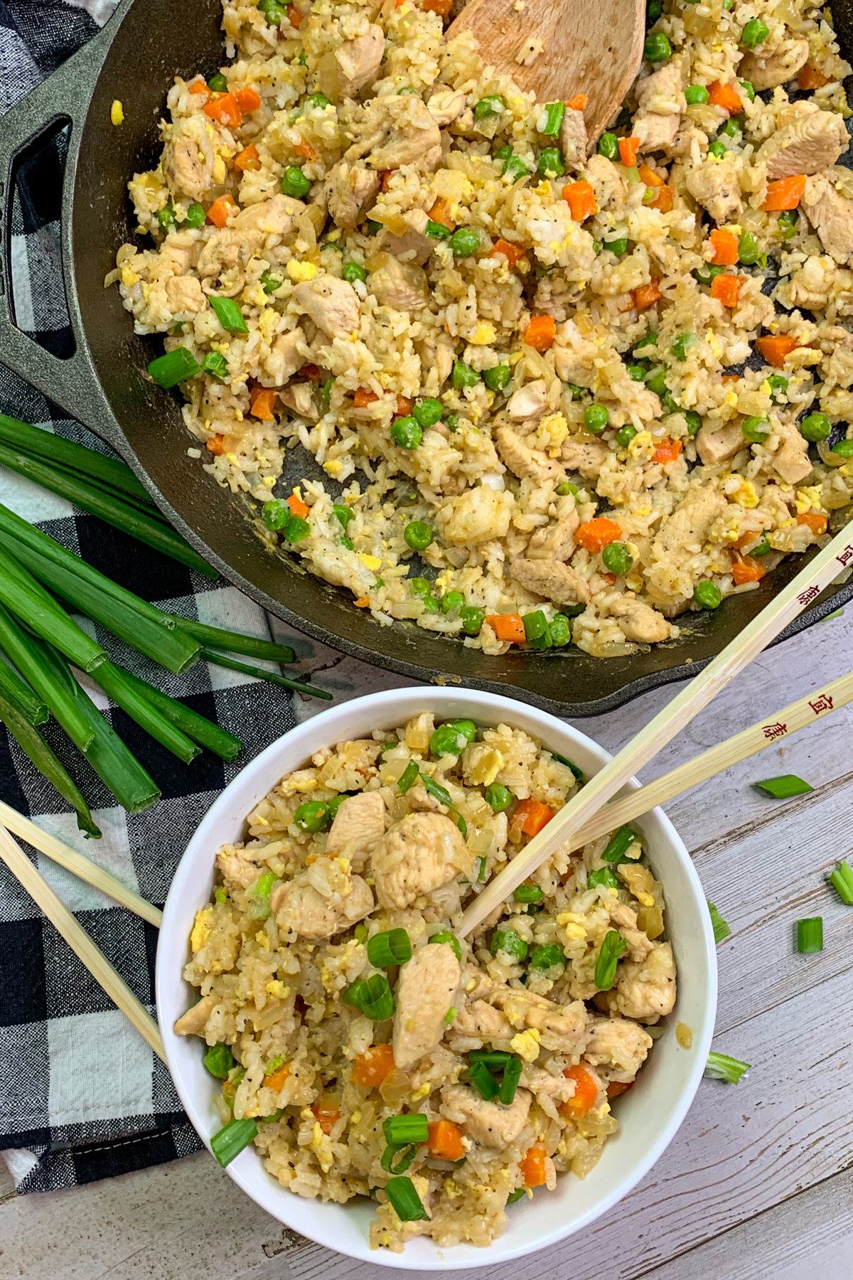 Homemade Chicken Fried Rice {So Easy} - Modernmealmakeover.com