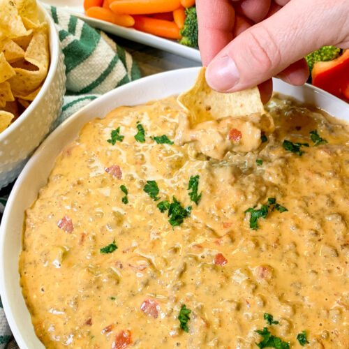Rotel Dip Recipe {So Easy} Modernmealmakeover.com