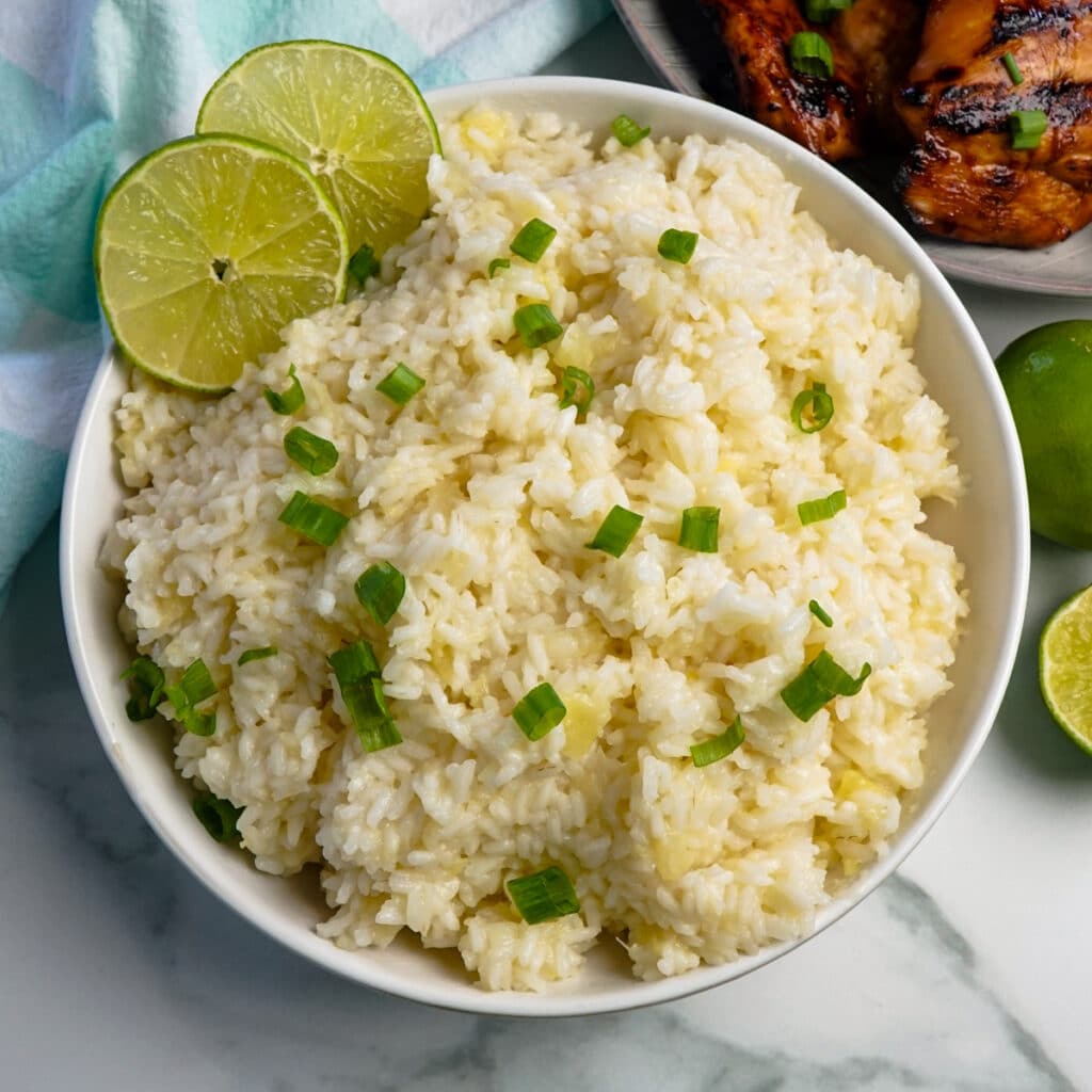 Pineapple Rice {Hawaiian Rice} Modernmealmakeover.com