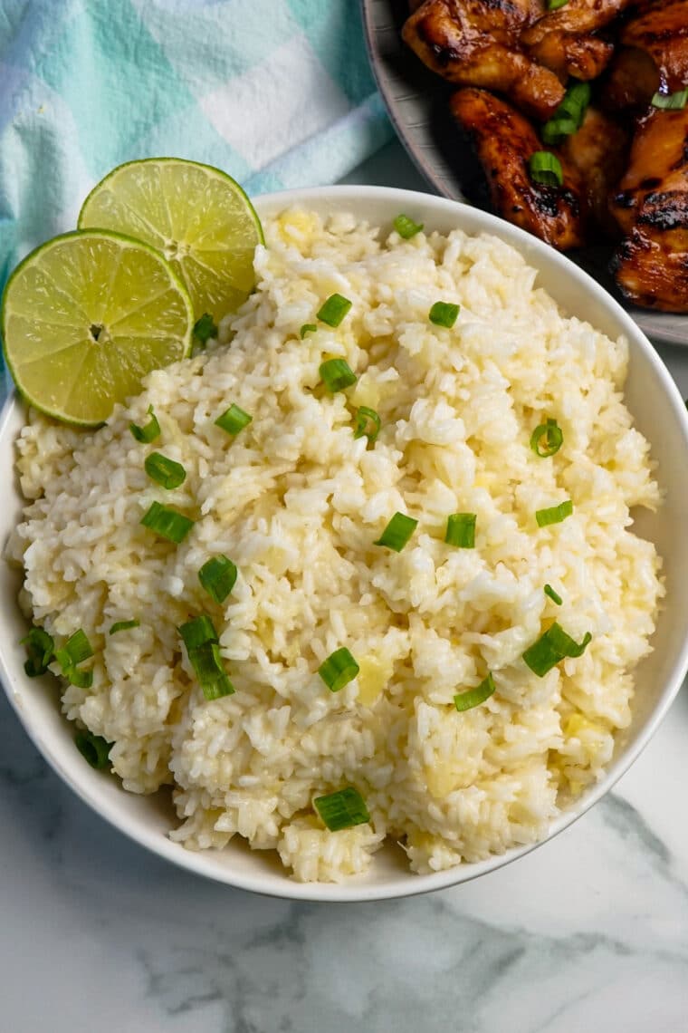 Pineapple Rice {Hawaiian Rice} Modernmealmakeover.com
