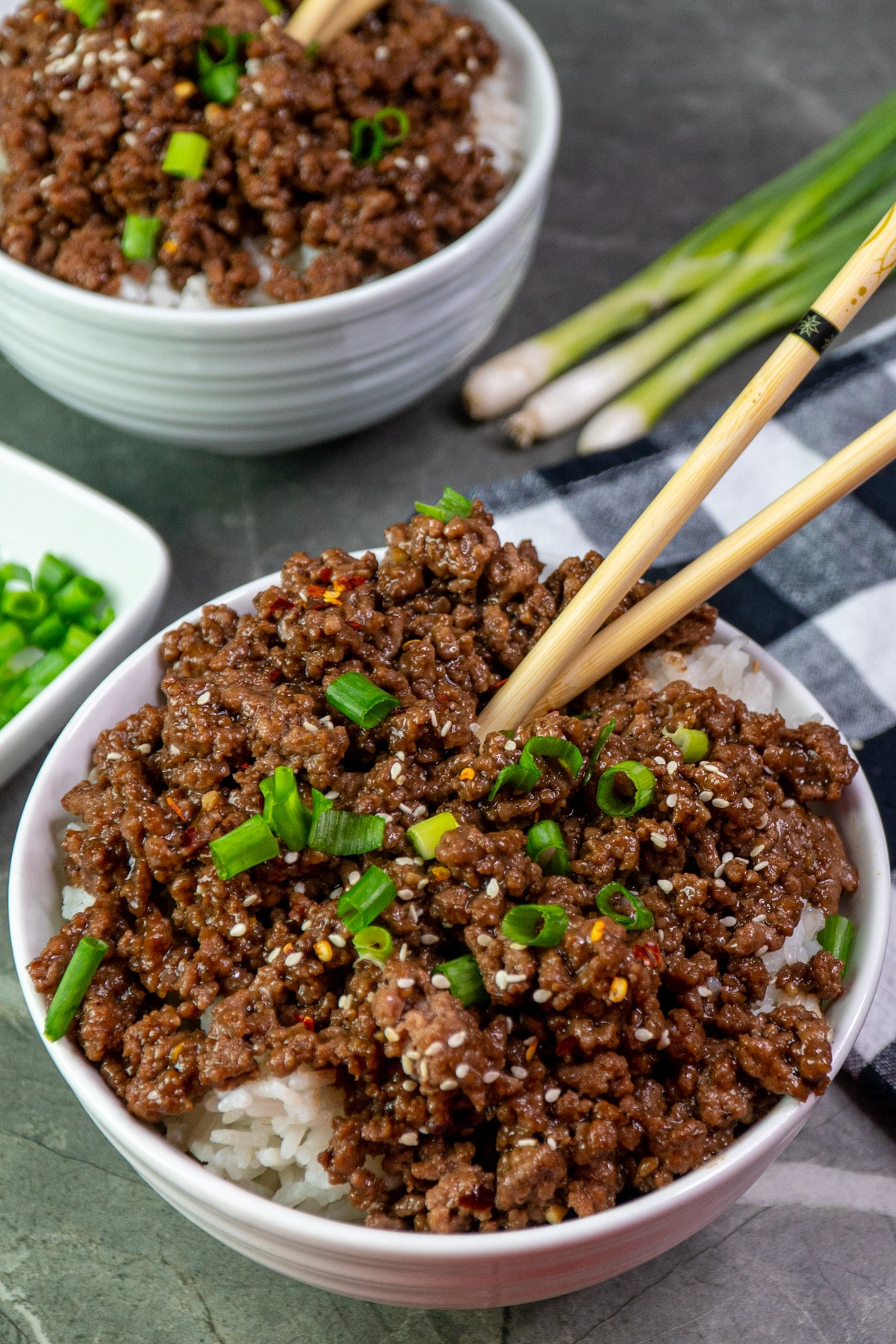 Korean Ground Beef Rice Bowl Modernmealmakeover