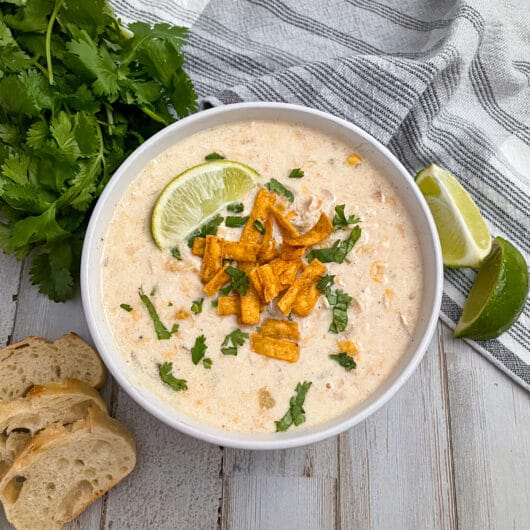Mexican Chicken Corn Chowder {The Best} | Modernmealmakeover.com