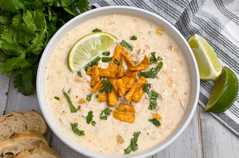 Mexican Chicken Corn Chowder {The Best} | Modernmealmakeover.com