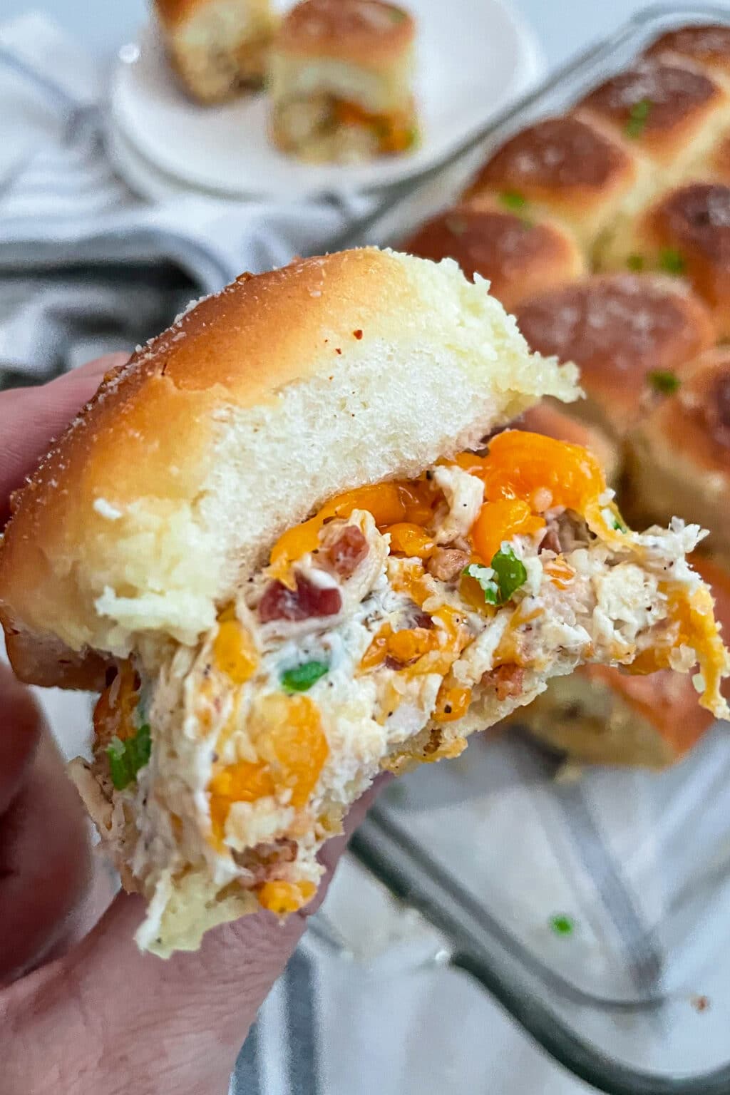 The Best Crack Chicken Sliders | Modernmealmakeover.com