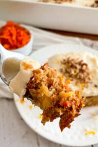 The Best Carrot Cake (with Orange Cream Cheese Frosting) | Modernmealmakeover.com